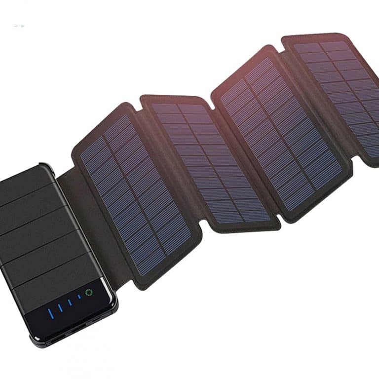 Folding 4 Panel 10,000 MAH Portable Solar Power Bank - Sirius Survival