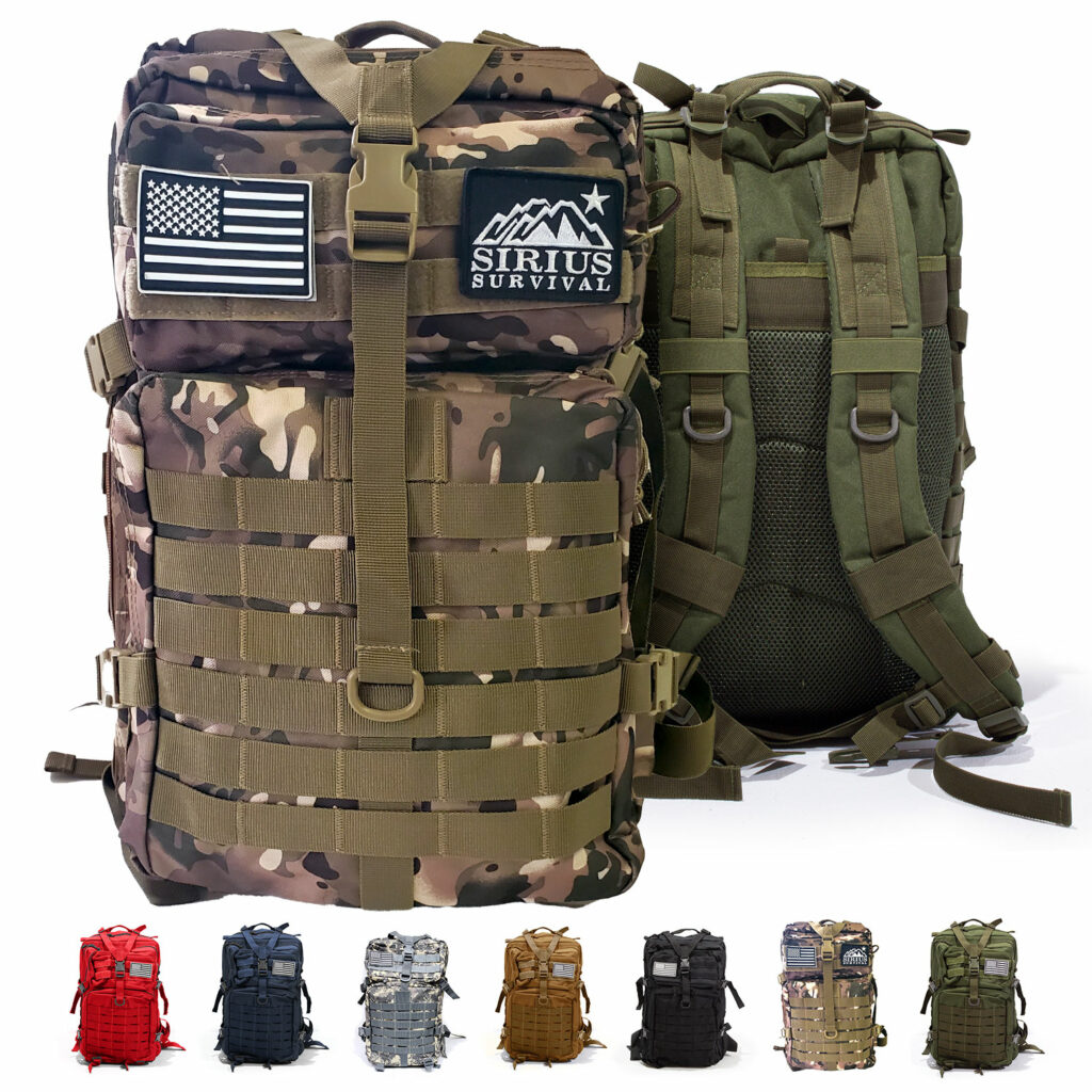 Tactical Backpack - 30L Capacity - Heavy Duty 900D Polyester - Military ...