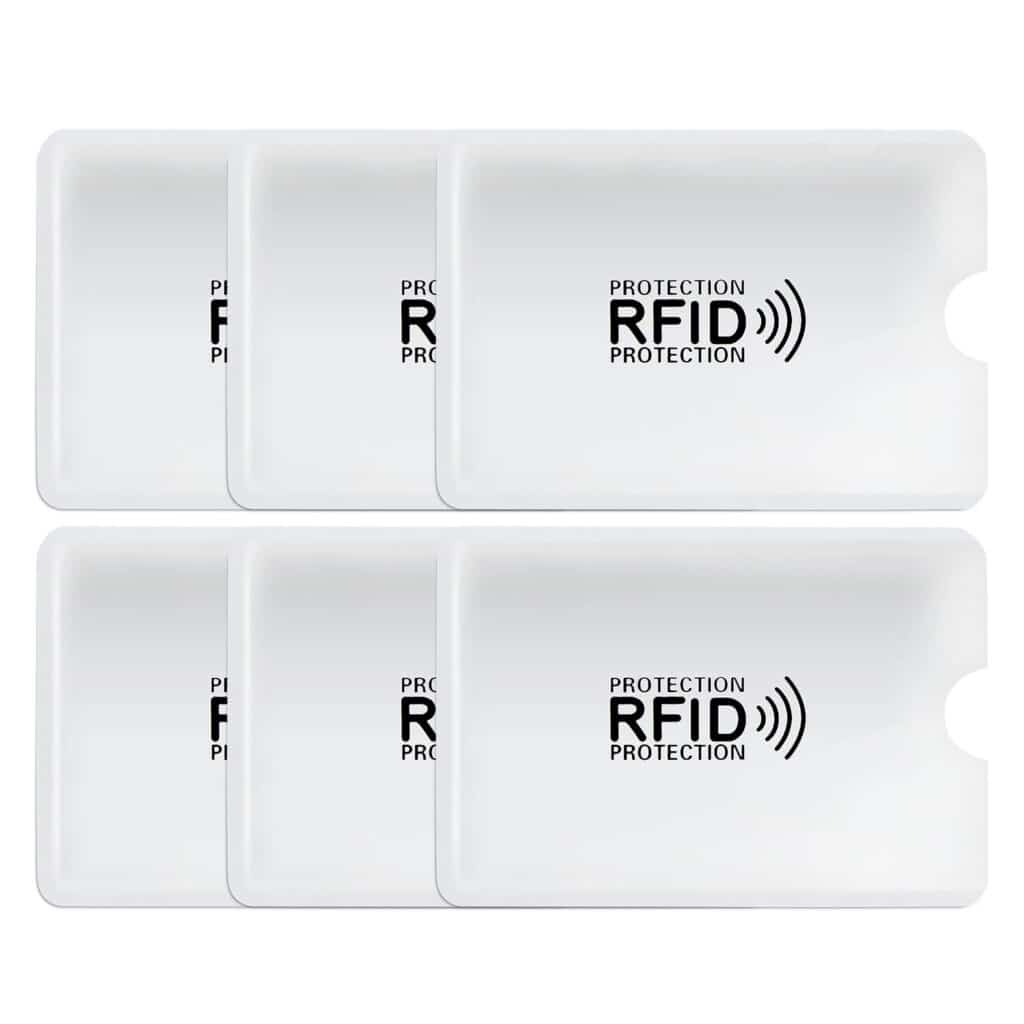 RFID Blocking Sleeve - 6 Pack - Credit Card Protector Sleeve - Sirius ...