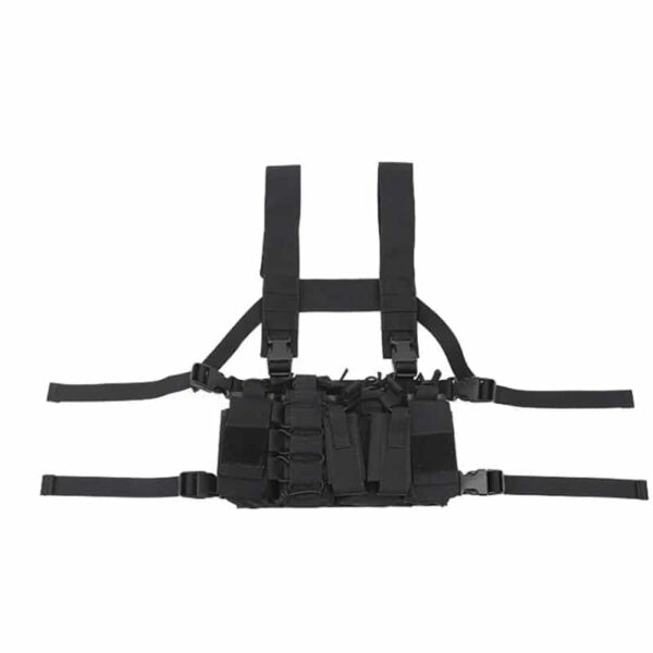 Tactical Chest Rig With 4 Pouches - Military Tactical Chest Harness For ...