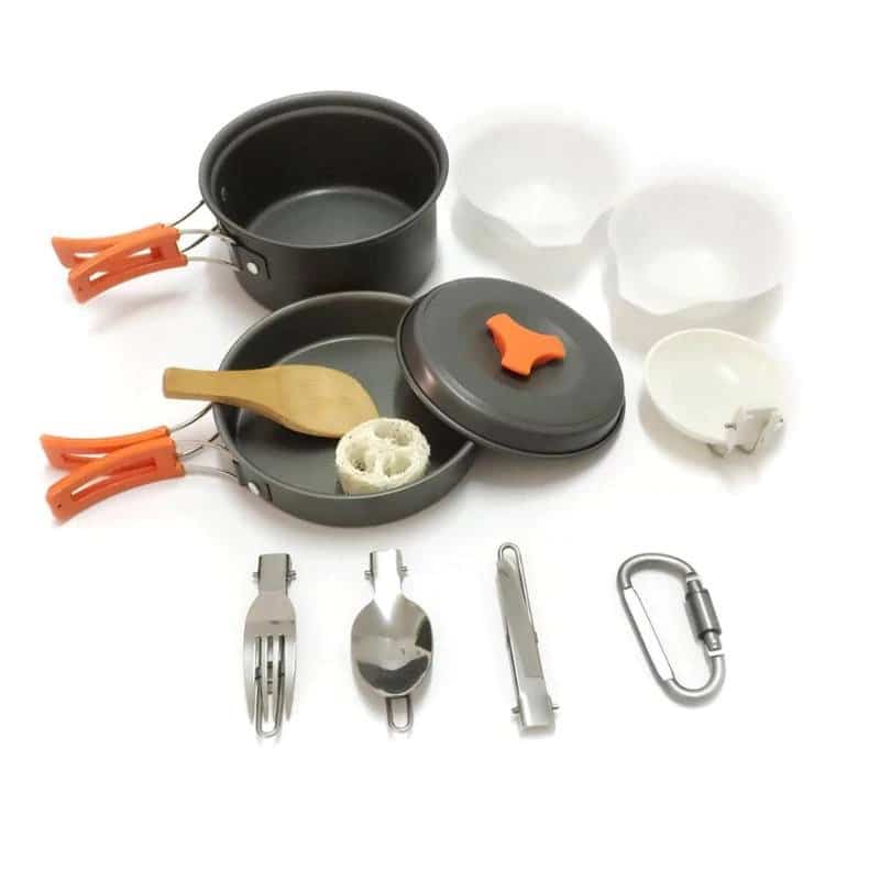 12 Piece Camping Cookware Set - Sirius Survival