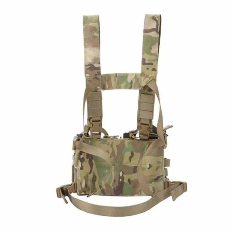Tactical Chest Rig With 4 Pouches - Military Tactical Chest Harness For ...