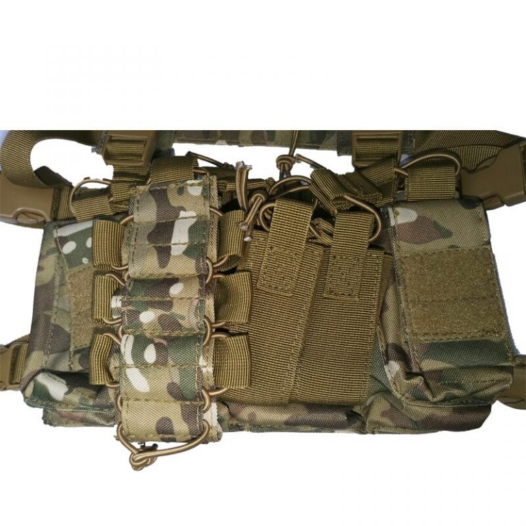 Tactical Chest Rig With 4 Pouches - Military Tactical Chest Harness For ...