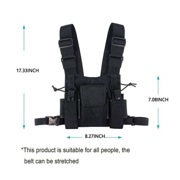 Tactical Radio Chest Harness - Multi-functional Radio Chest Holster Or ...