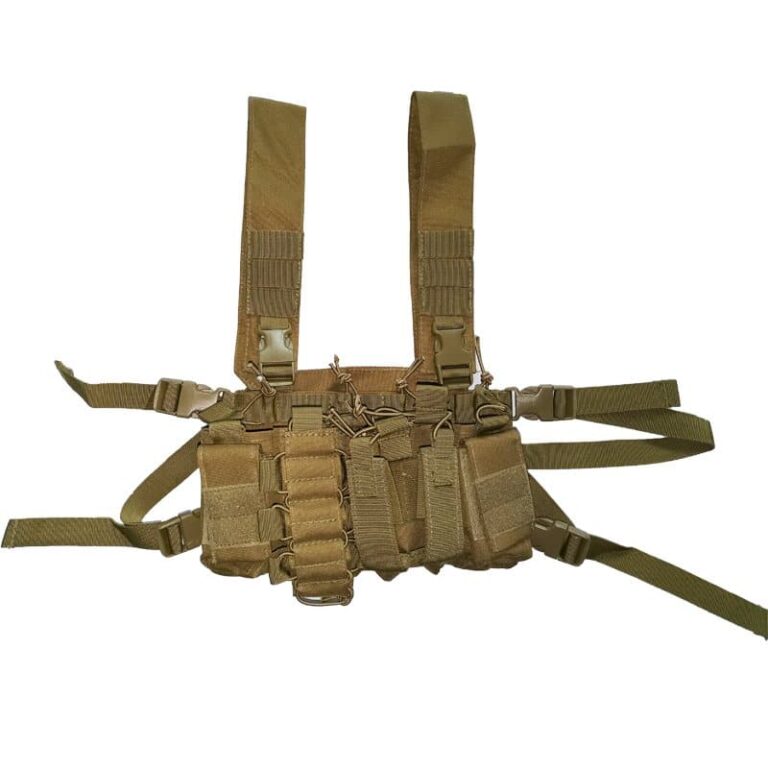 Tactical Chest Rig with 4 Molle Pouches - Military Tactical Chest ...