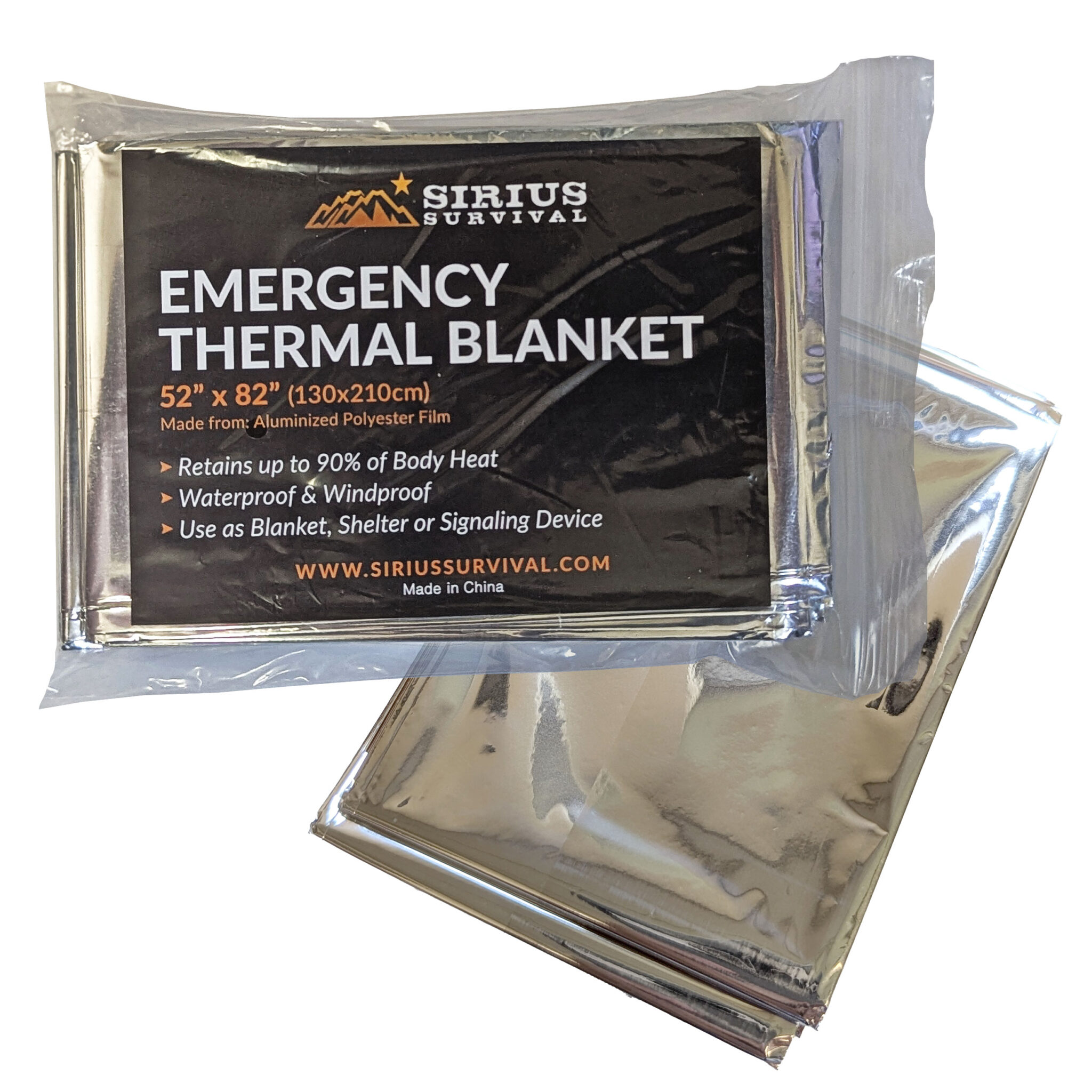 Space Blanket - Multi Pack - Emergency Blanket - Sirius Survival