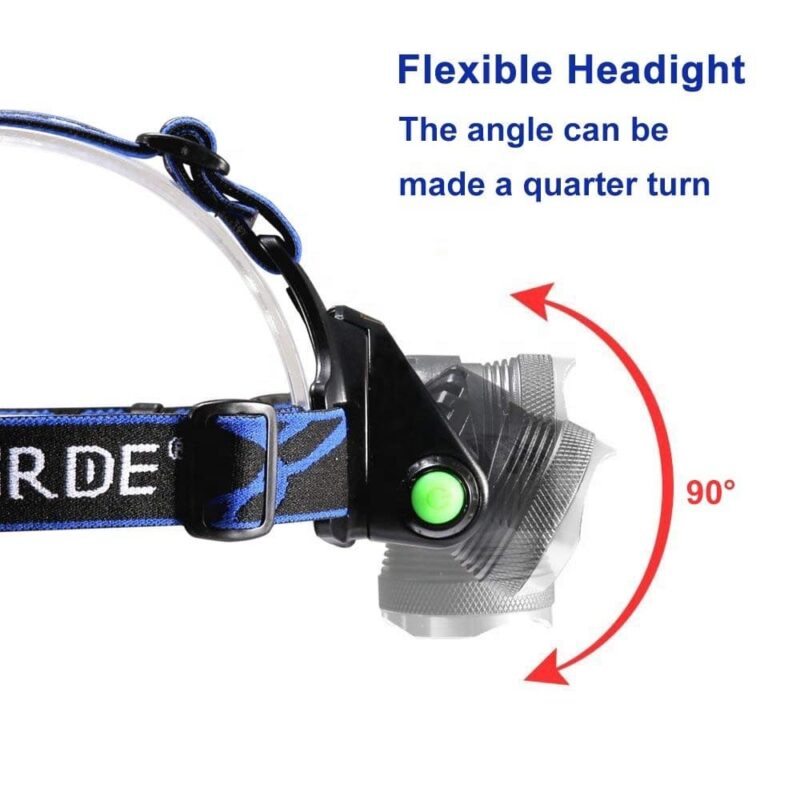 Rechargeable Tactical LED Headlamp - Powerful 6000 Lumen - Sirius Survival