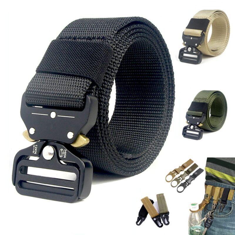 Sirius Survival Tactical Belt, Heavy Duty Quick-Release Military Style ...