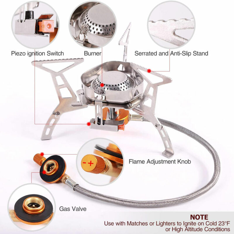 Ultralight Backpacking Stove With Case - Portable, Compact Camping ...
