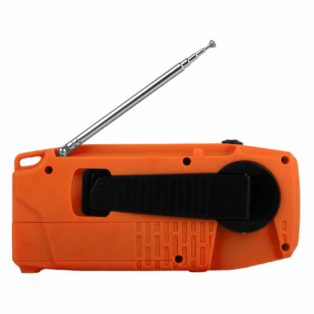 Premium Portable Emergency Weather Radio - Hand Crank, Self-Powered, AM ...