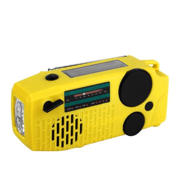 Premium Portable Emergency Weather Radio - Hand Crank, Self-Powered, AM ...