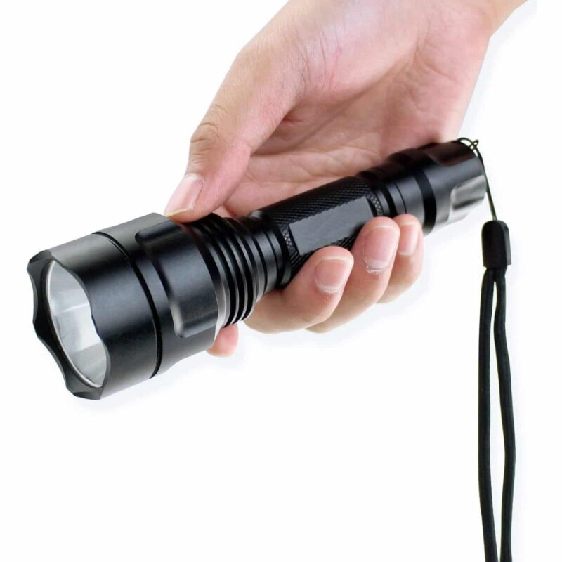 C8T6 Compact Ultra Bright Tactical Flashlight With Rechargeable Battery ...
