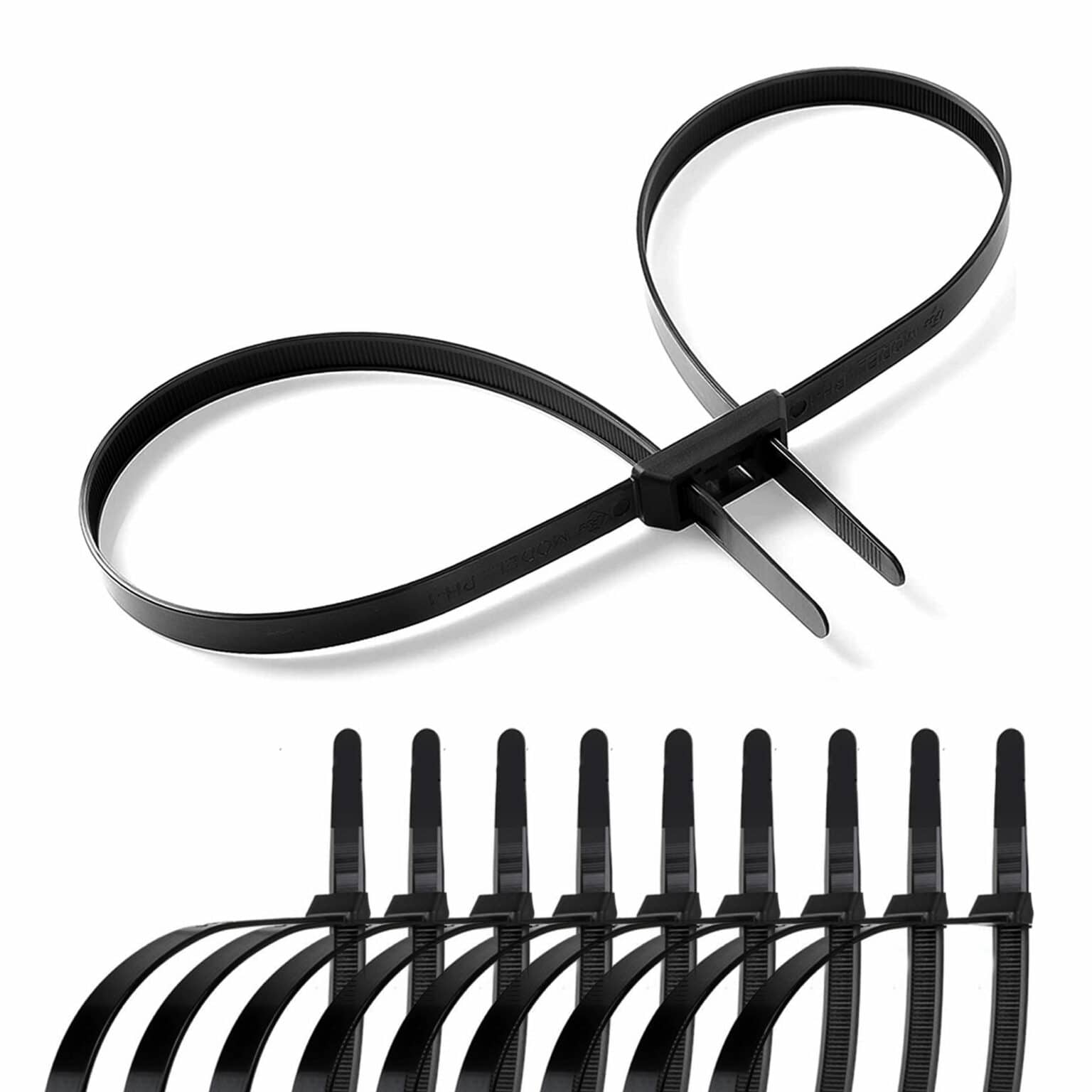 Heavy Duty Zip Tie Handcuffs, 10pk, Black - Sirius Survival