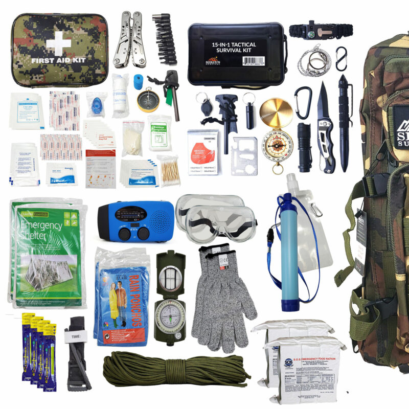 Vital 72 Hour Emergency Survival Kit For Family - 72 Hours Of Food & Water For 2 Per Bag ...