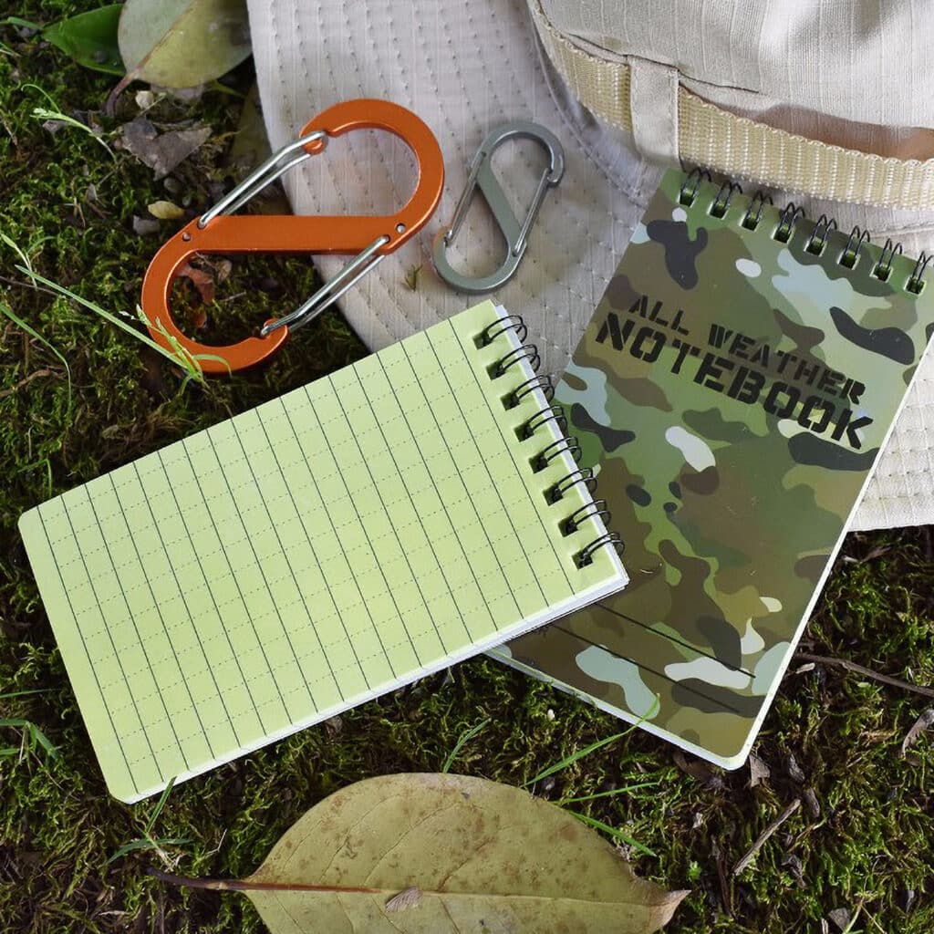 All Weather Waterproof Notebook 3” X 5” – Camo – 48 Pages - Sirius Survival