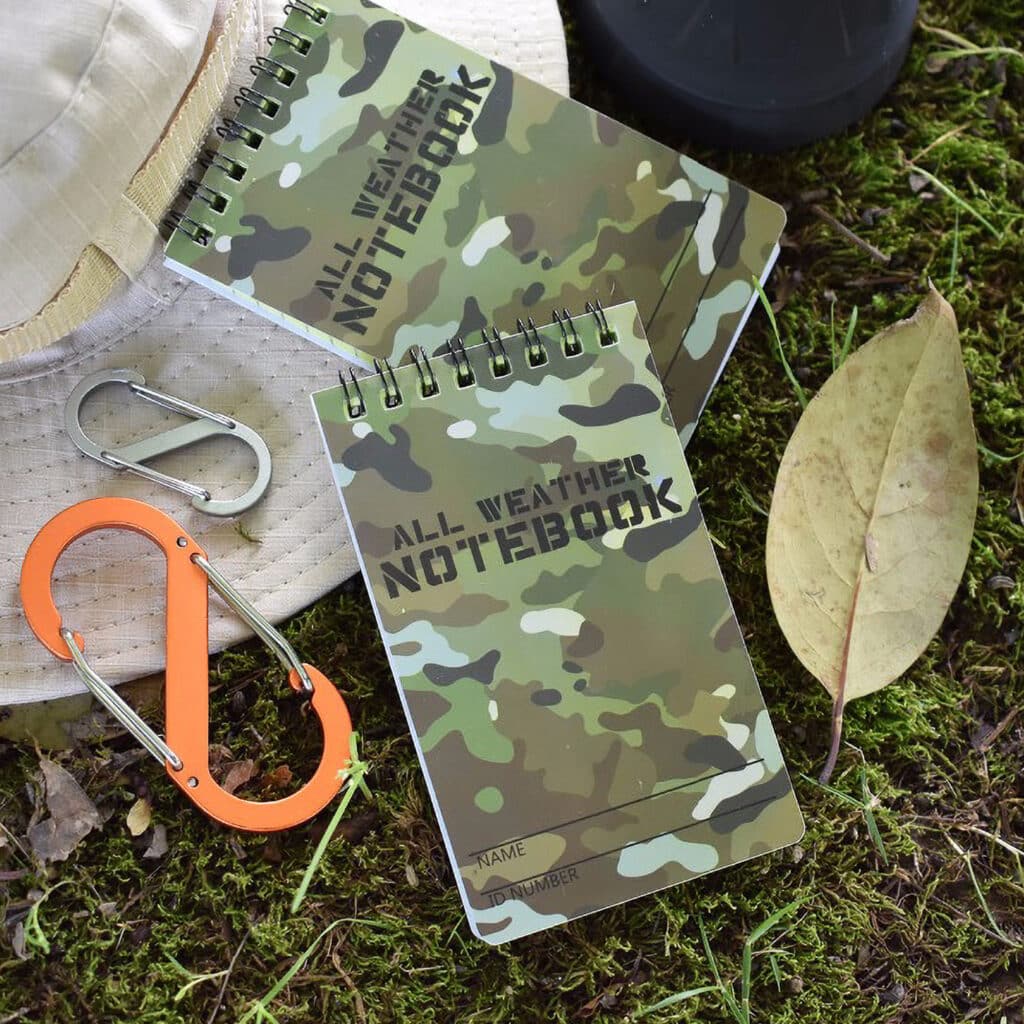 All Weather Waterproof Notebook 3” X 5” – Camo – 48 Pages - Sirius Survival