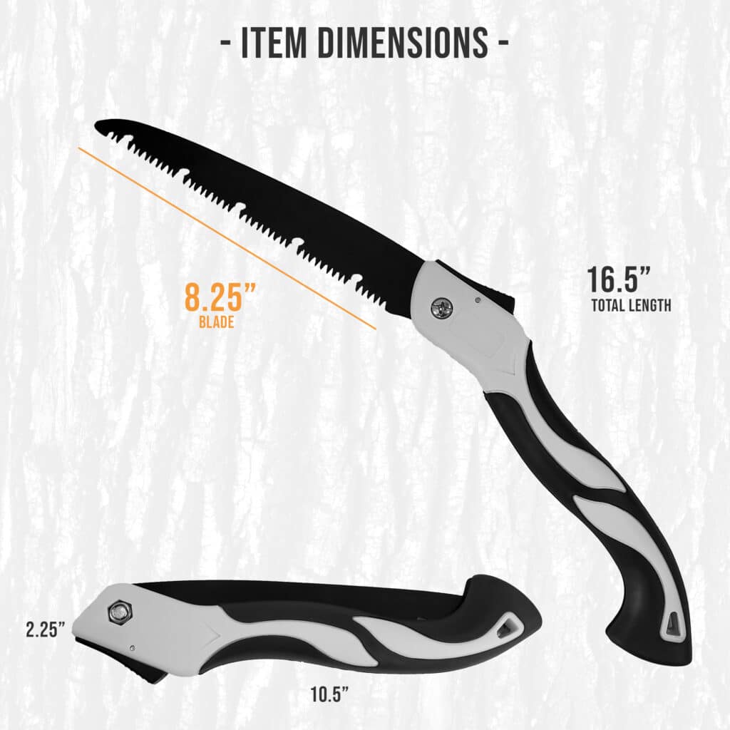 8 Inch SK5 Carbon Steel Blade Folding Hand Saw - Sirius Survival