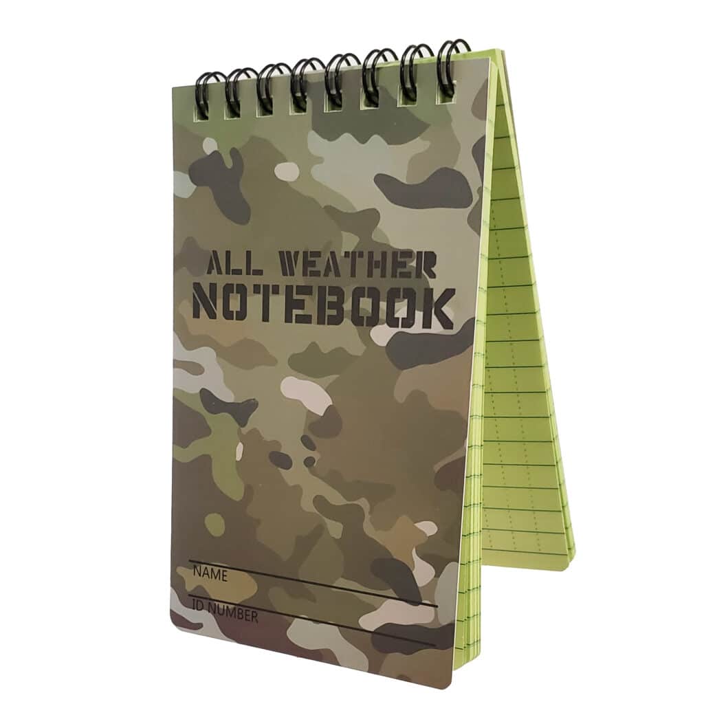 All Weather Waterproof Notebook 3” X 5” – Camo – 48 Pages - Sirius Survival
