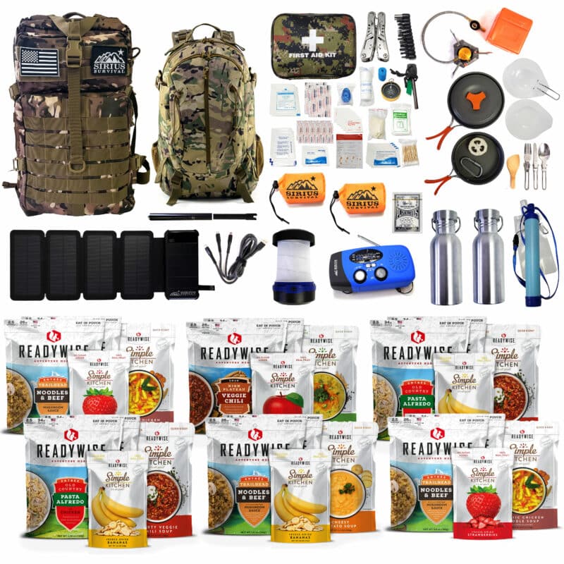 Family Comfort 72 Emergency Survival Kit/Backpack - 72 Hour Kit ...