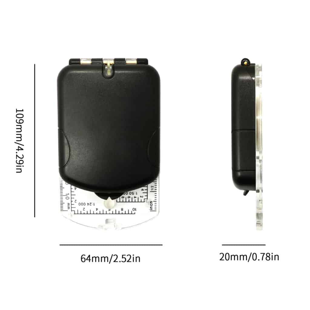 Adjustable Declination Compass For Maps & Survival Navigation - Sirius ...