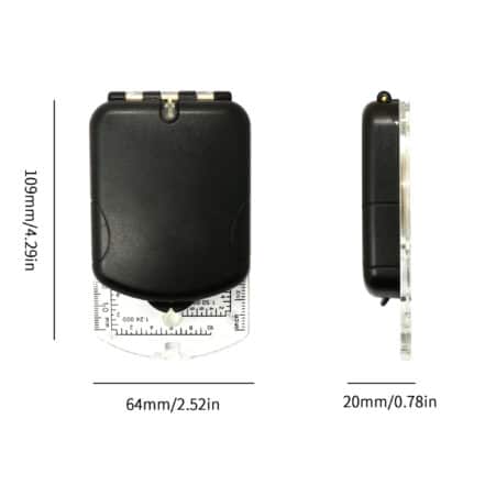 Adjustable Declination Compass For Maps & Survival Navigation - Sirius ...