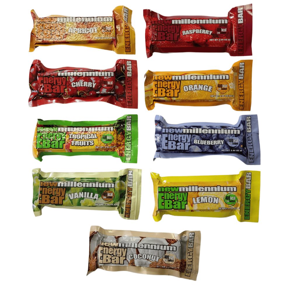Millennium Energy Bar Packs - Mixed Flavor - Sirius Survival