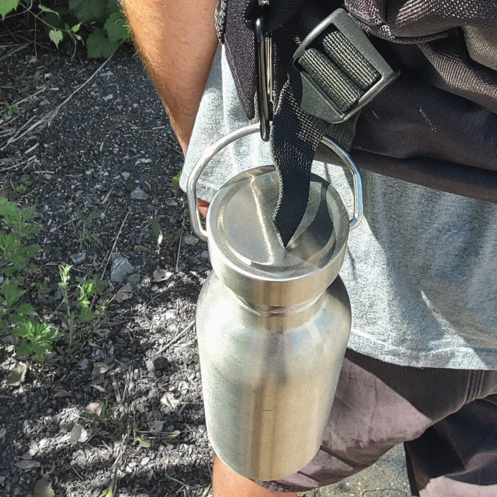 17oz Stainless Steel Water Container With Sealable Cap - Sirius Survival