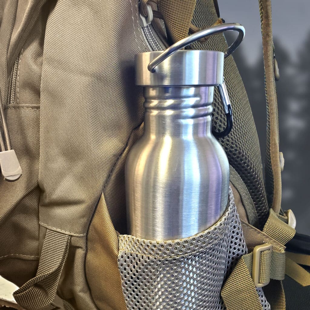 17oz Stainless Steel Water Container With Sealable Cap - Sirius Survival