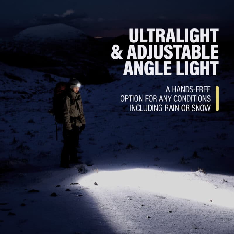 Ultralight LED Headlamp, 600 Lumen Ultra Bright Light - Sirius Survival