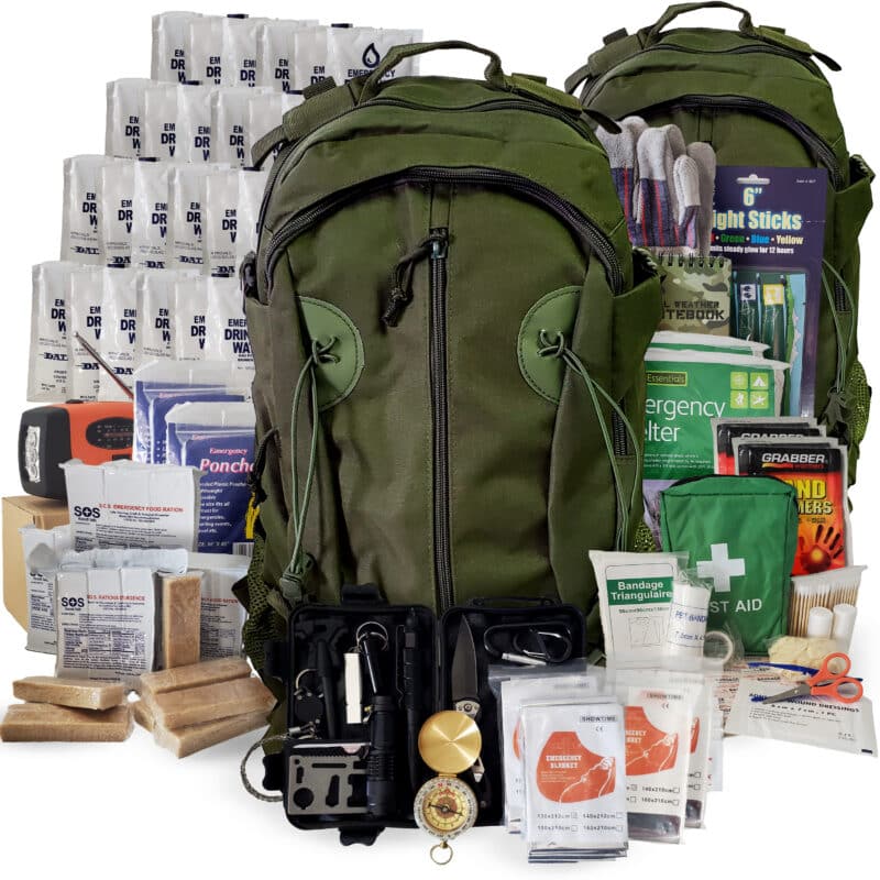 4 Person Emergency Kit / Survival Backpack For 72 Hours - Sirius Survival