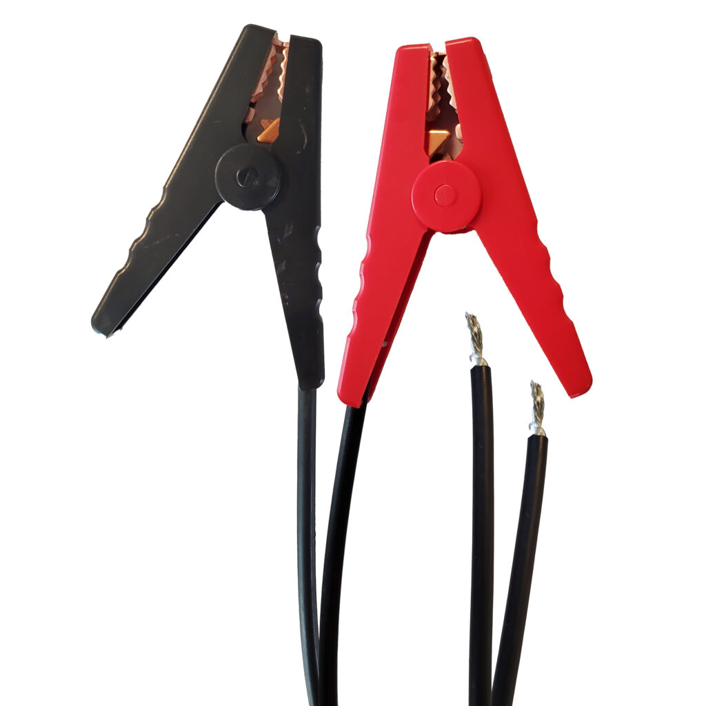 Alligator Clamp To Bare Ends 14 Gauge Wire Kit - 4.5ft - Positive And ...