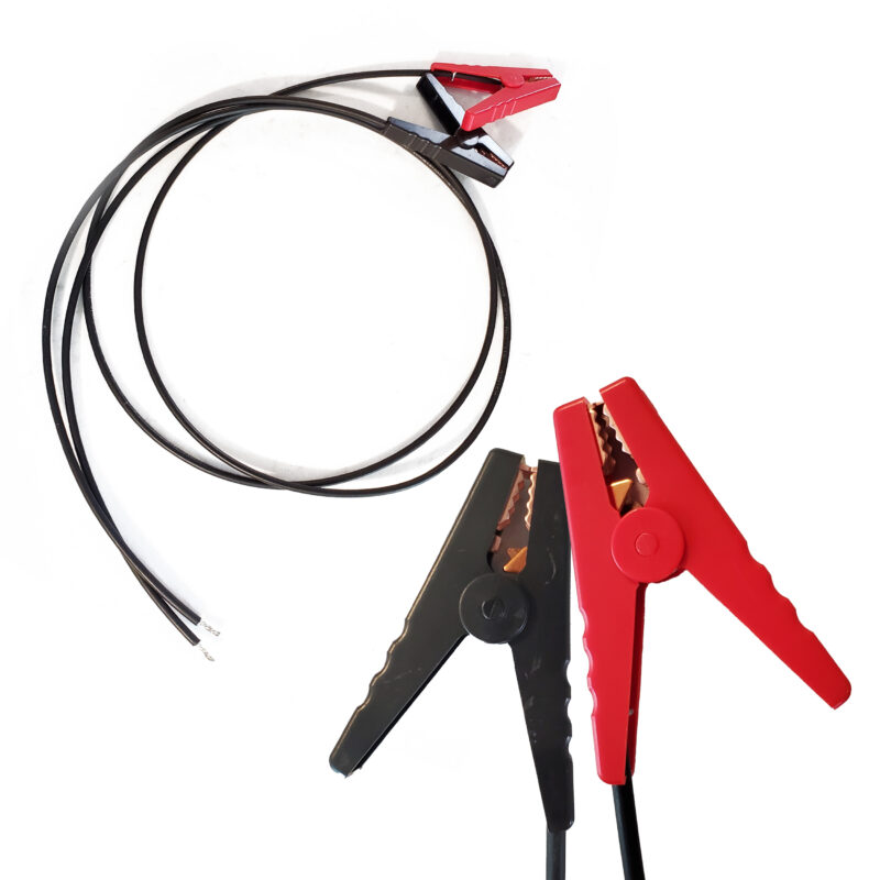 Alligator Clamp To Bare Ends 14 Gauge Wire Kit - 4.5ft - Positive And ...