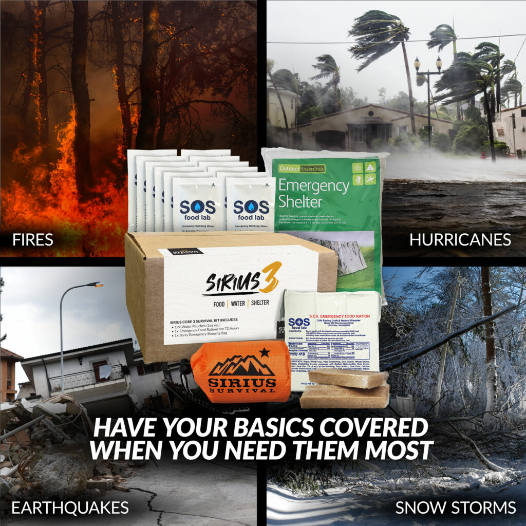 The Sirius 3 Survival Kit & Emergency Preparedness – Food, Water ...