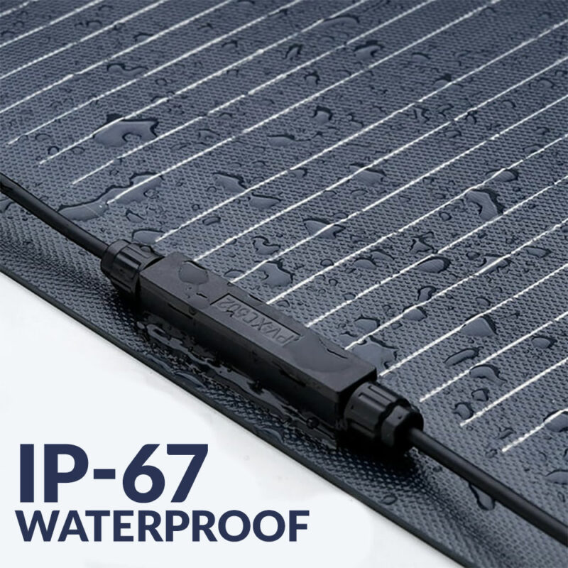 100-Watt ETFE Flexible Solar Panel - Ultra Light & Thin - Off-Grid ...