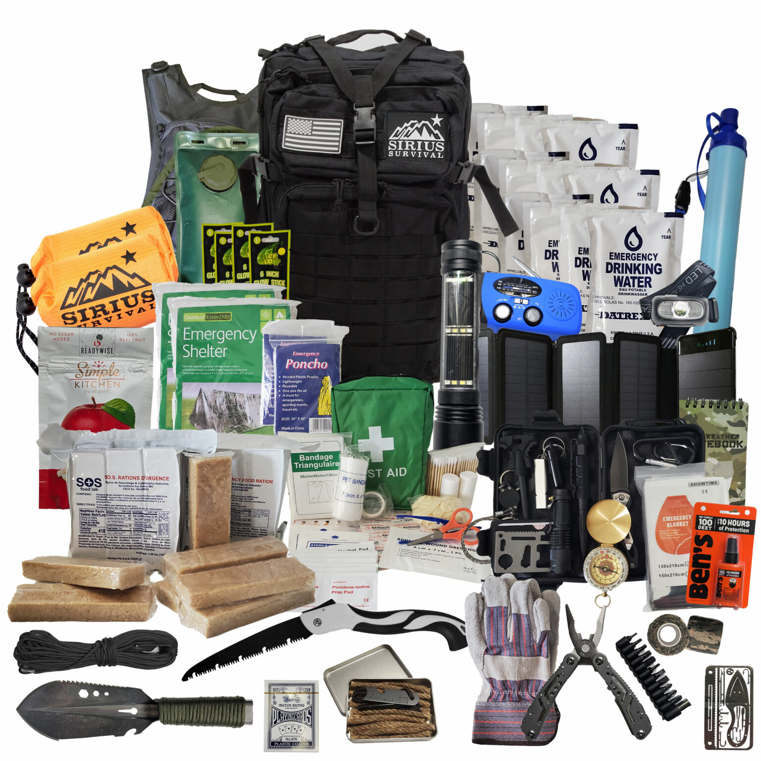 Premium Bug Out Bag Backpack Survival Kit - Ultimate Bug Out Bag Backpack Survival Kit ...