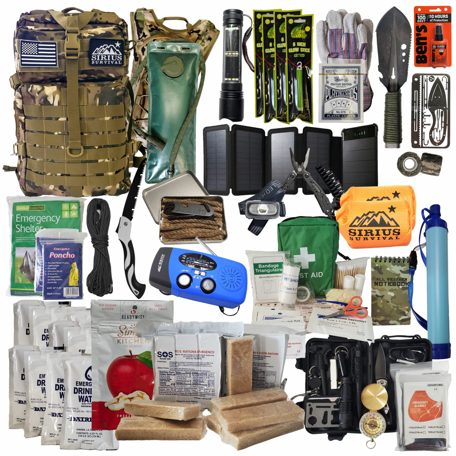 Pre-Packed Bug Out Bag - 72 Hour Kit For 2 People - Bugout Backpack ... Pre-Packed Bug Out Bag - 72 Hour Kit For 2 People - Bugout Backpack ...