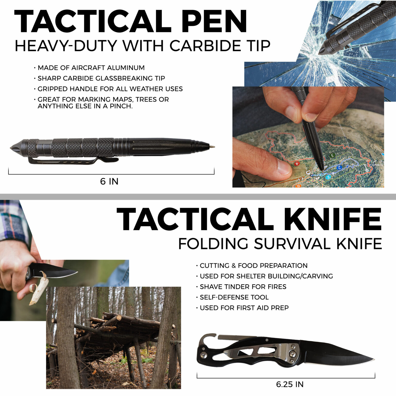 15 In 1 Survival Kit – Essential Emergency Tools & Gear In A Compact ...