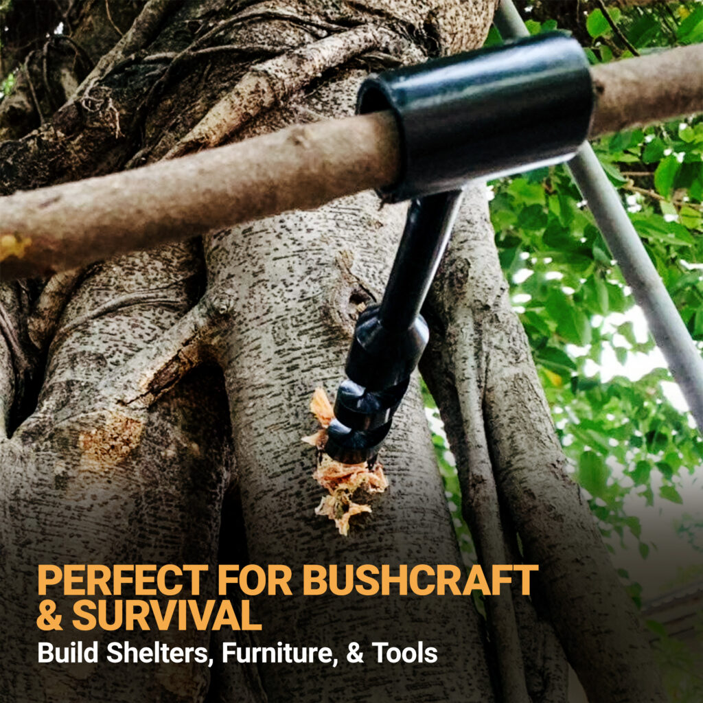 1-Inch Bushcraft Manual Bore Auger Tool - 10in Length - Sirius Survival